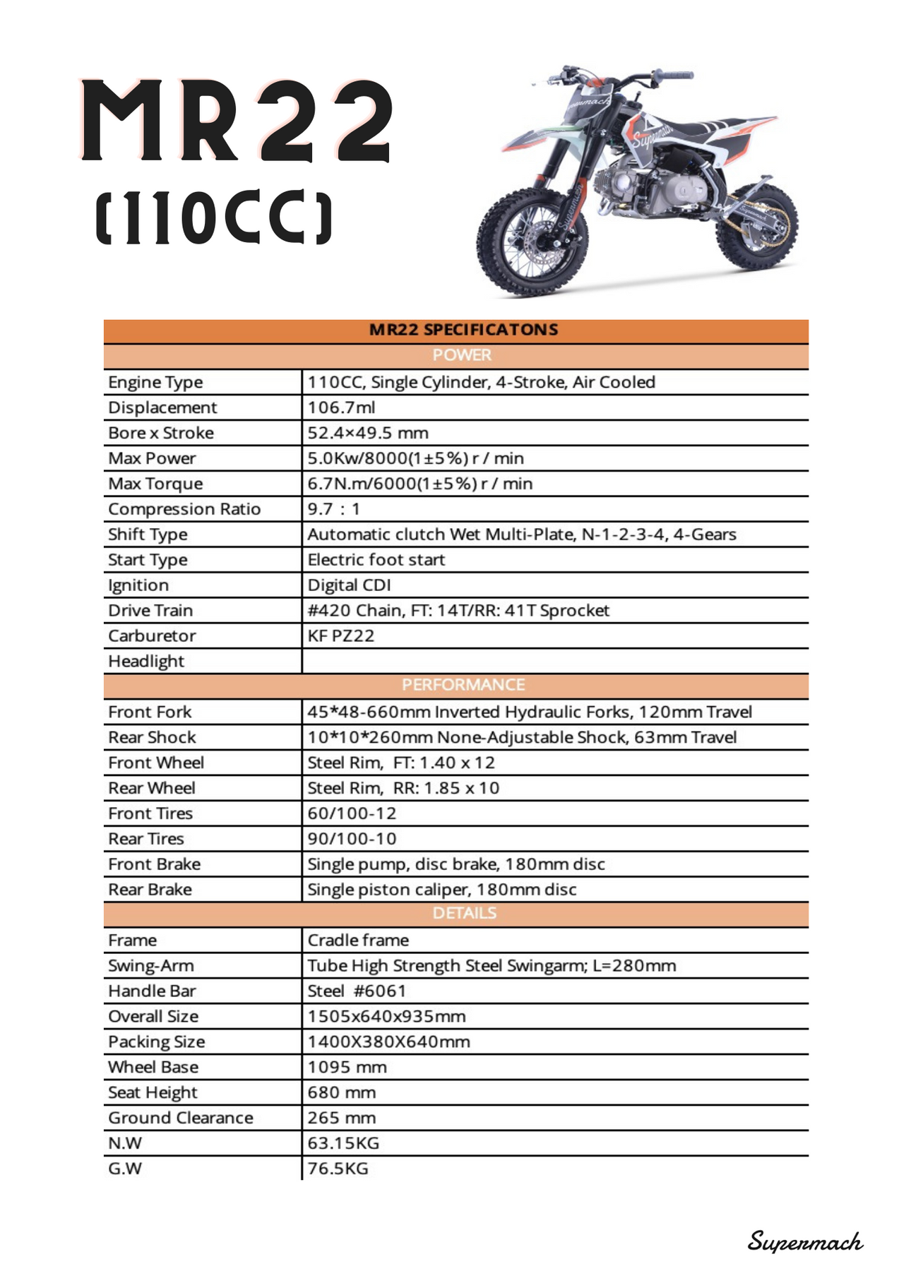 Dirt Bike – Supermach